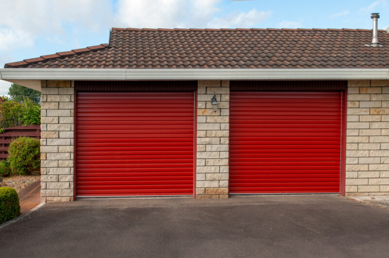 web_twin_red_rollerdoors - Garage doors Waikato, Commercial garage door ...